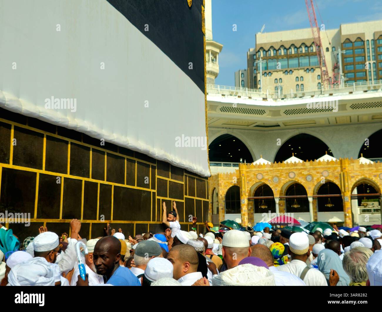 Mecca, Saudi Arabia, June 21 2024: The Kaaba in Ihram Kiswa which is ...
