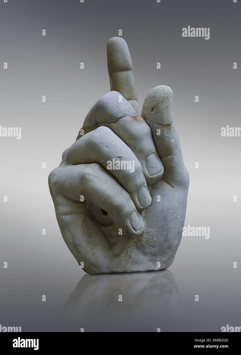 Roman Statue hand of Emperor Constantine from a statue known as the ...