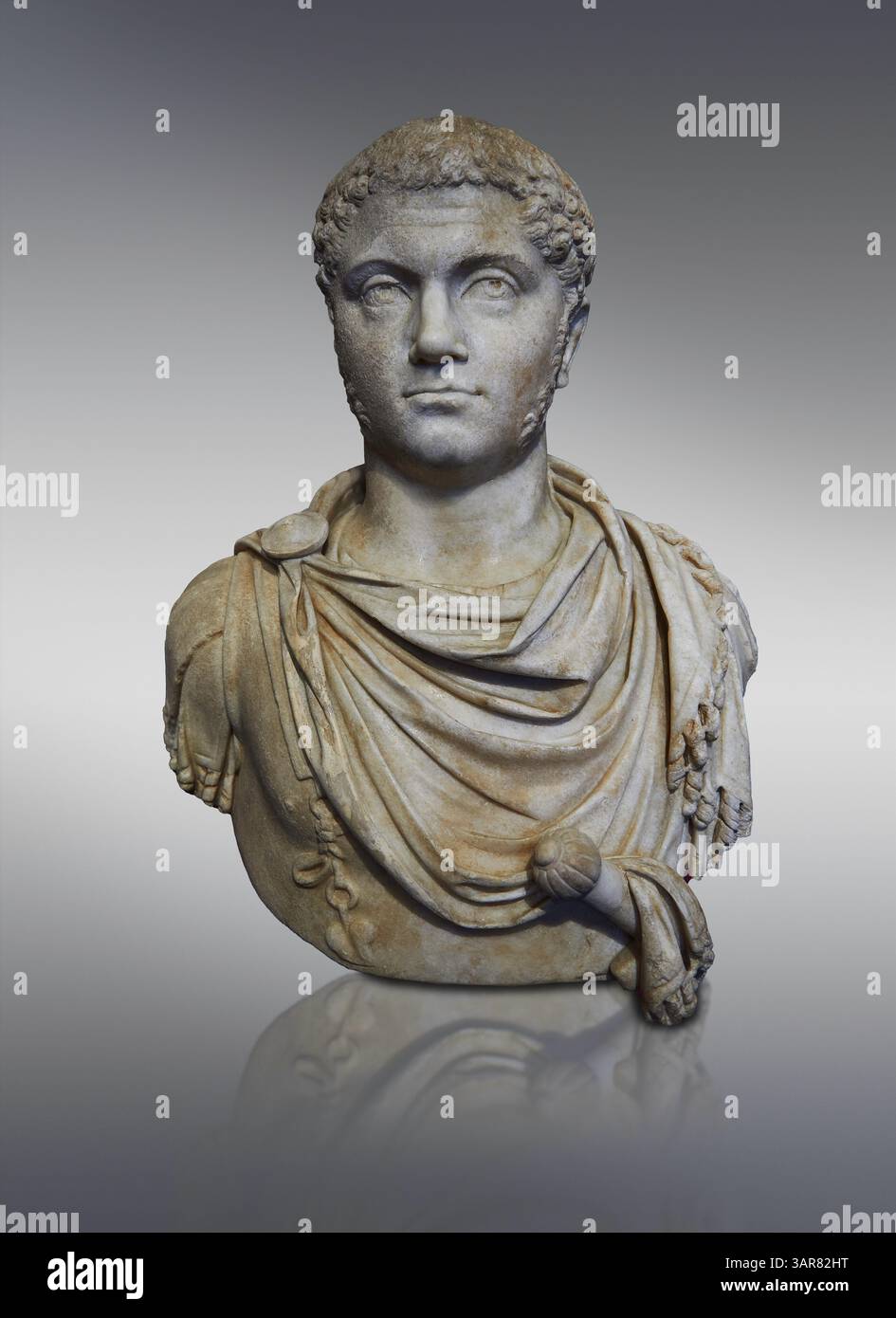 Roman portrait bust of Caraculla or his brother Geta. 215 - 217 AD ...