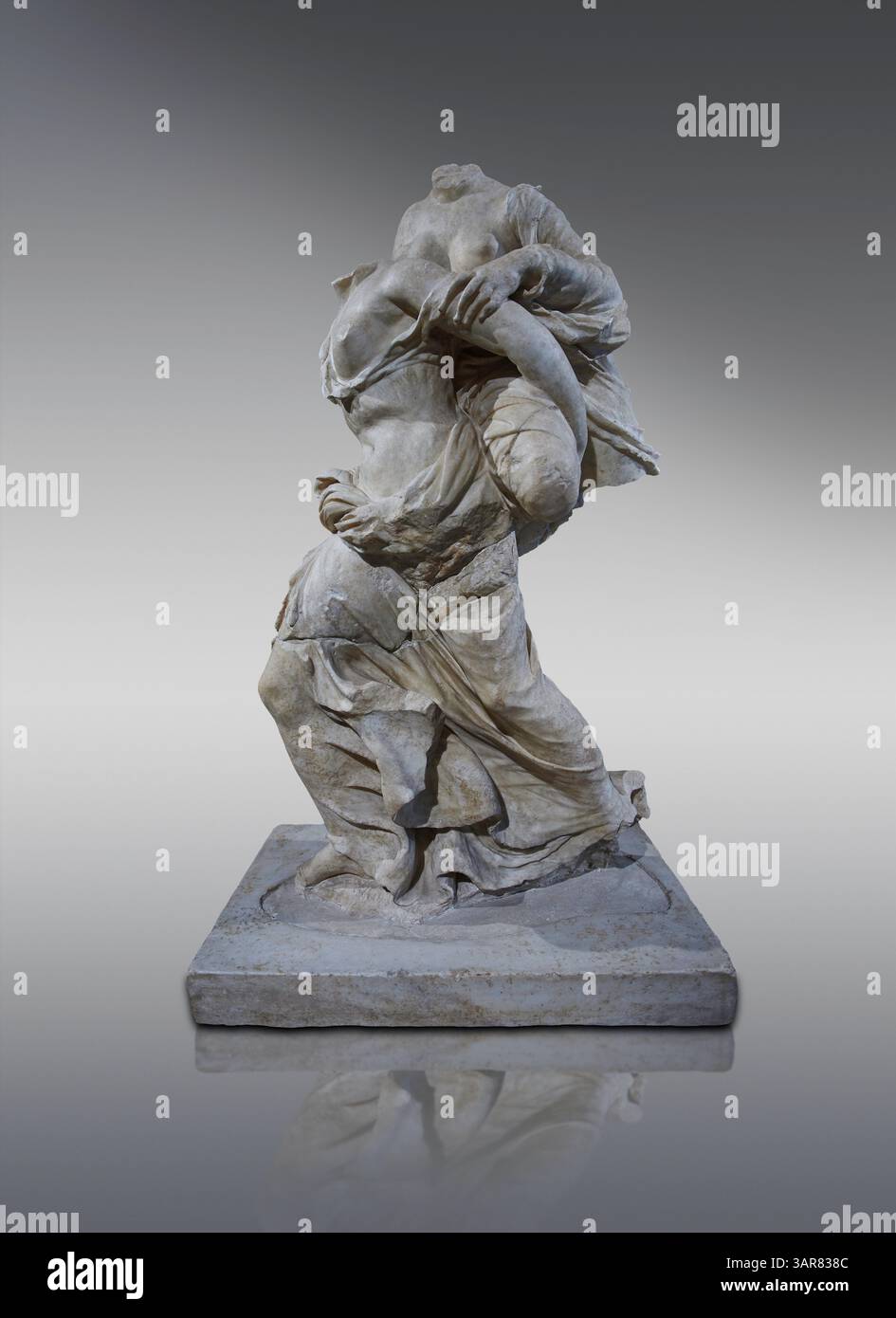 Greek statue group depicting girls playing a game of ephedrismos, 4th ...