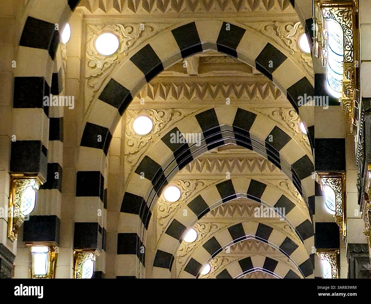 Details of The Prophet's Mosque al-Masjid al-Nabawi, the second mosque ...