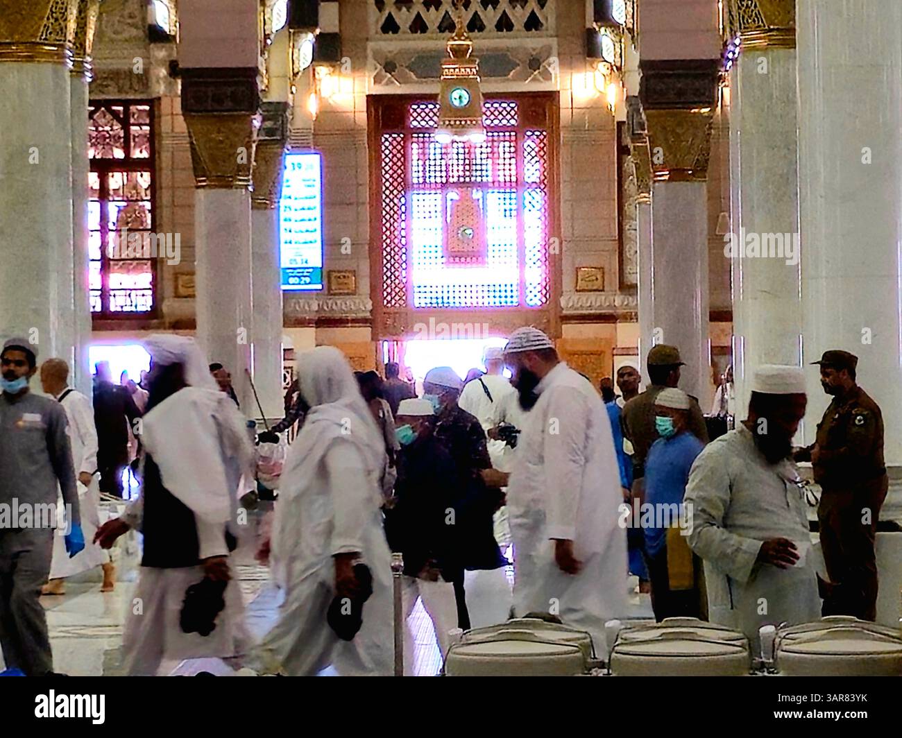 Medina, Saudi Arabia, June 26 2024: The interior of The Prophet's ...