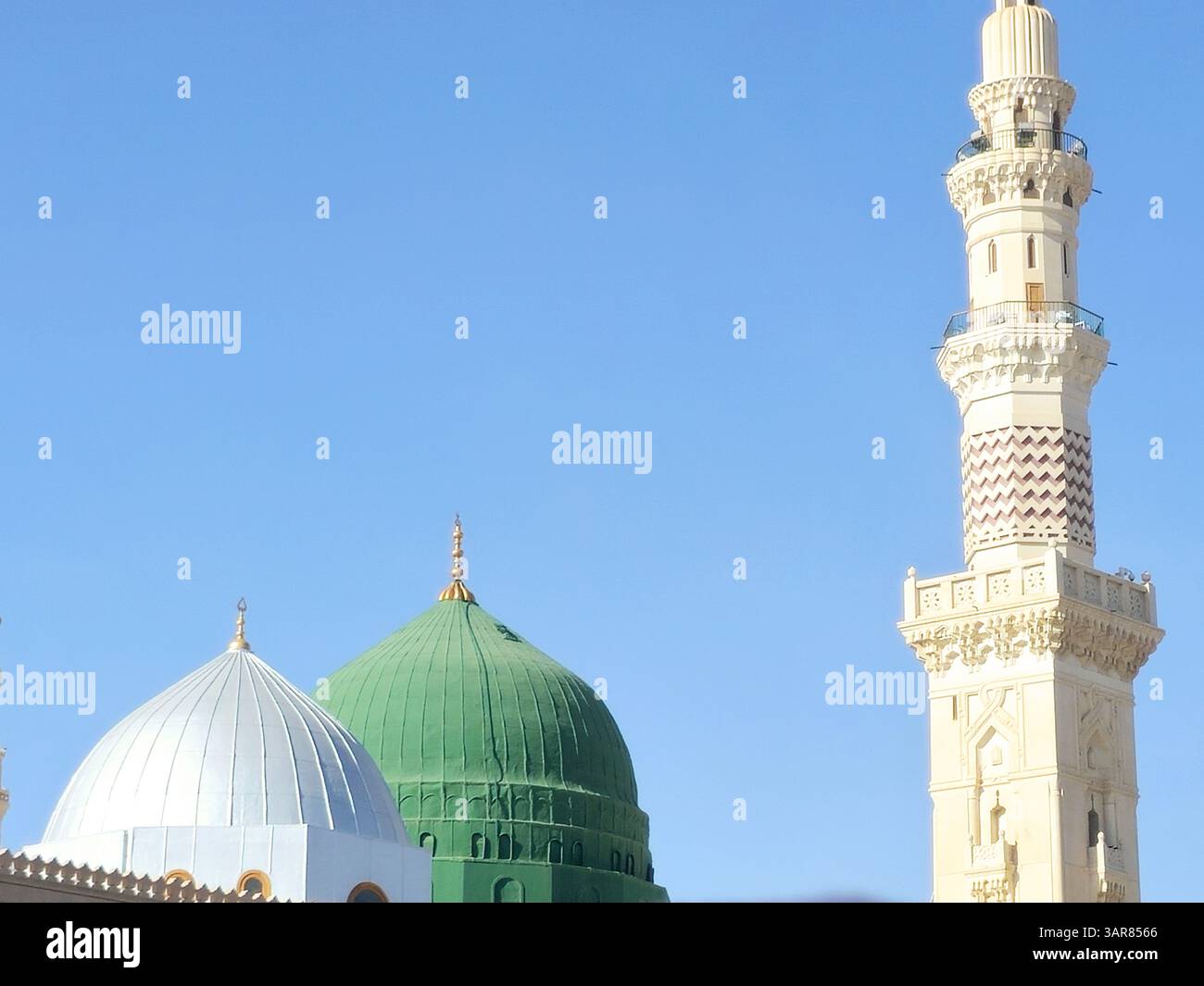 The Prophet's Mosque al-Masjid al-Nabawi, the second mosque built by ...