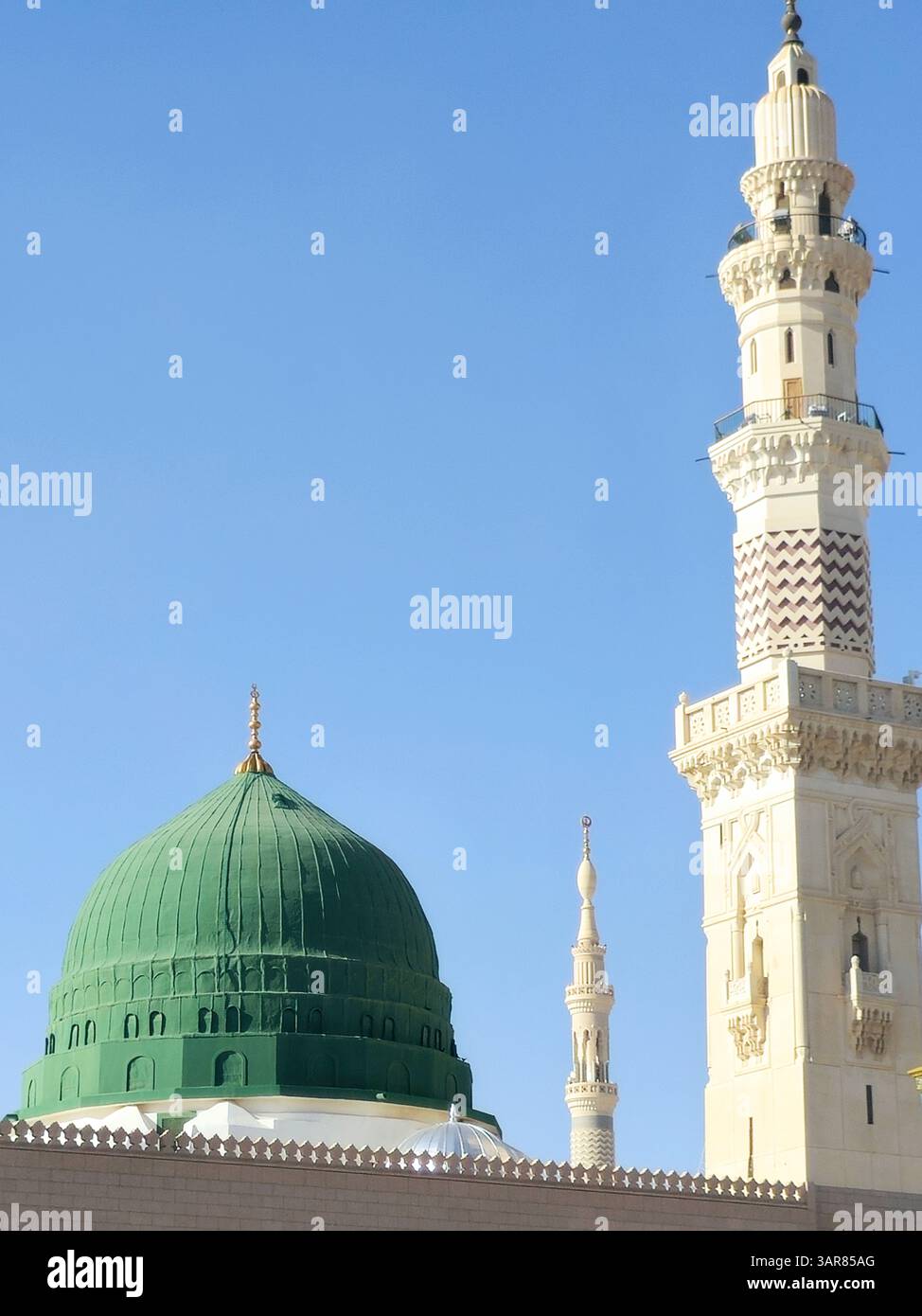 The Prophet's Mosque al-Masjid al-Nabawi, the second mosque built by ...