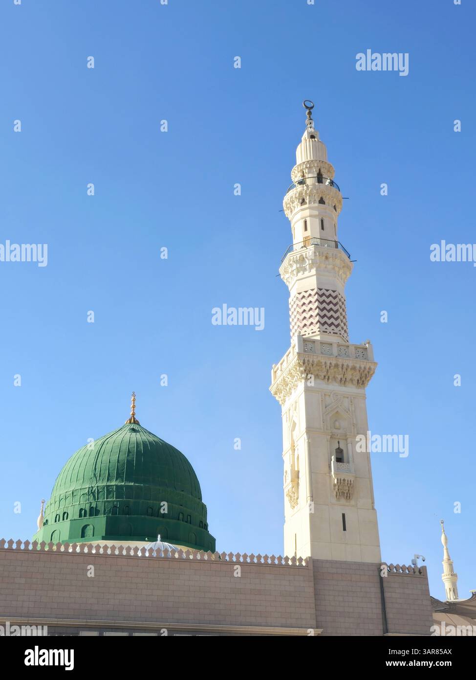 The Prophet's Mosque al-Masjid al-Nabawi, the second mosque built by ...