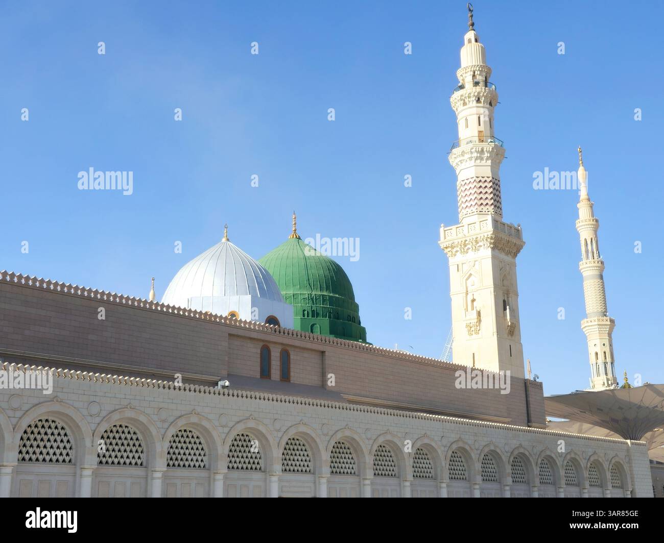 The Prophet's Mosque al-Masjid al-Nabawi, the second mosque built by ...
