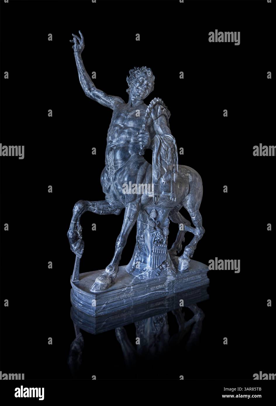 Roman statue of young Furietti Centaur, bigio morato marble, signed by ...