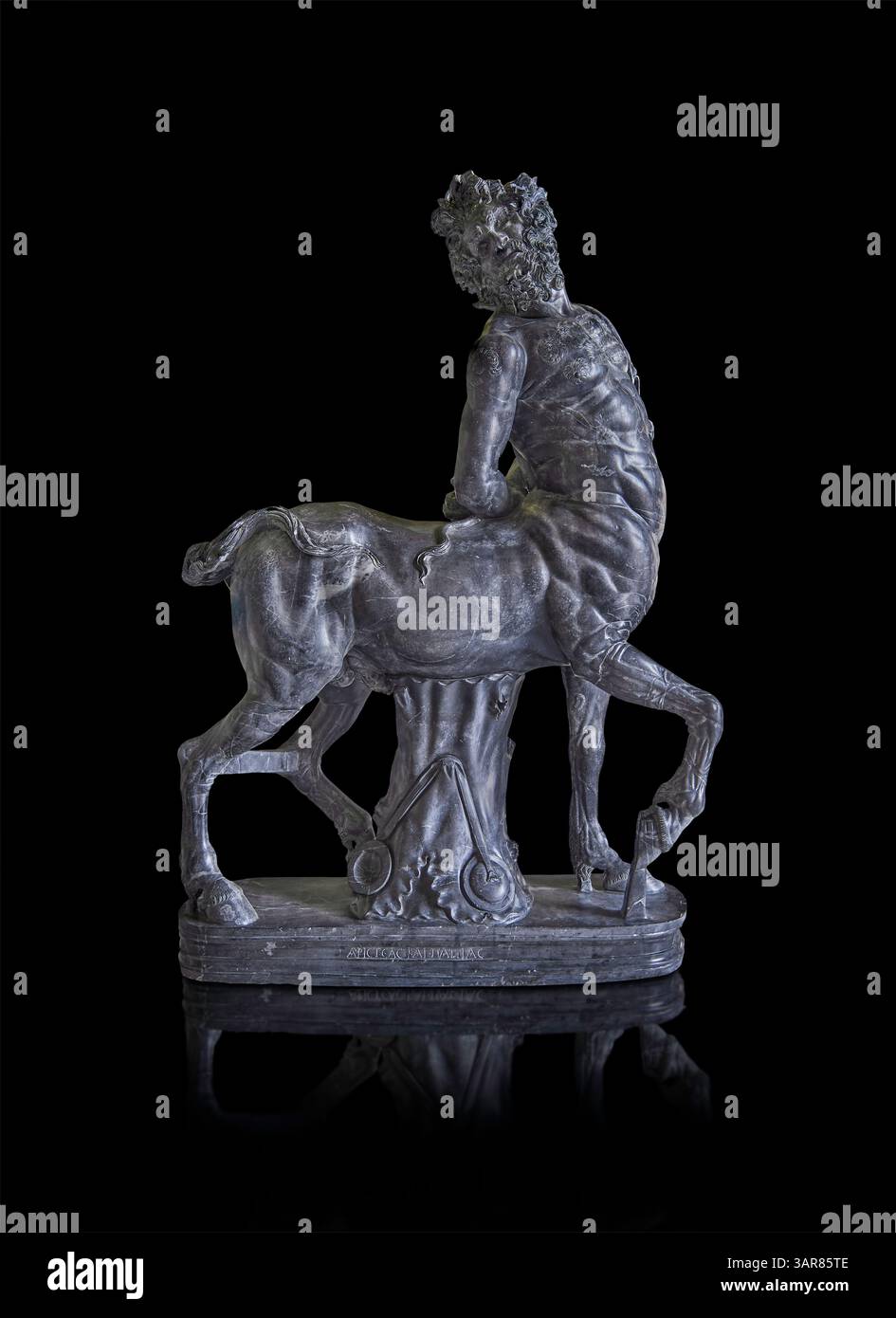 Roman statue of old Furietti Centaur, bigio morato marble, signed by ...