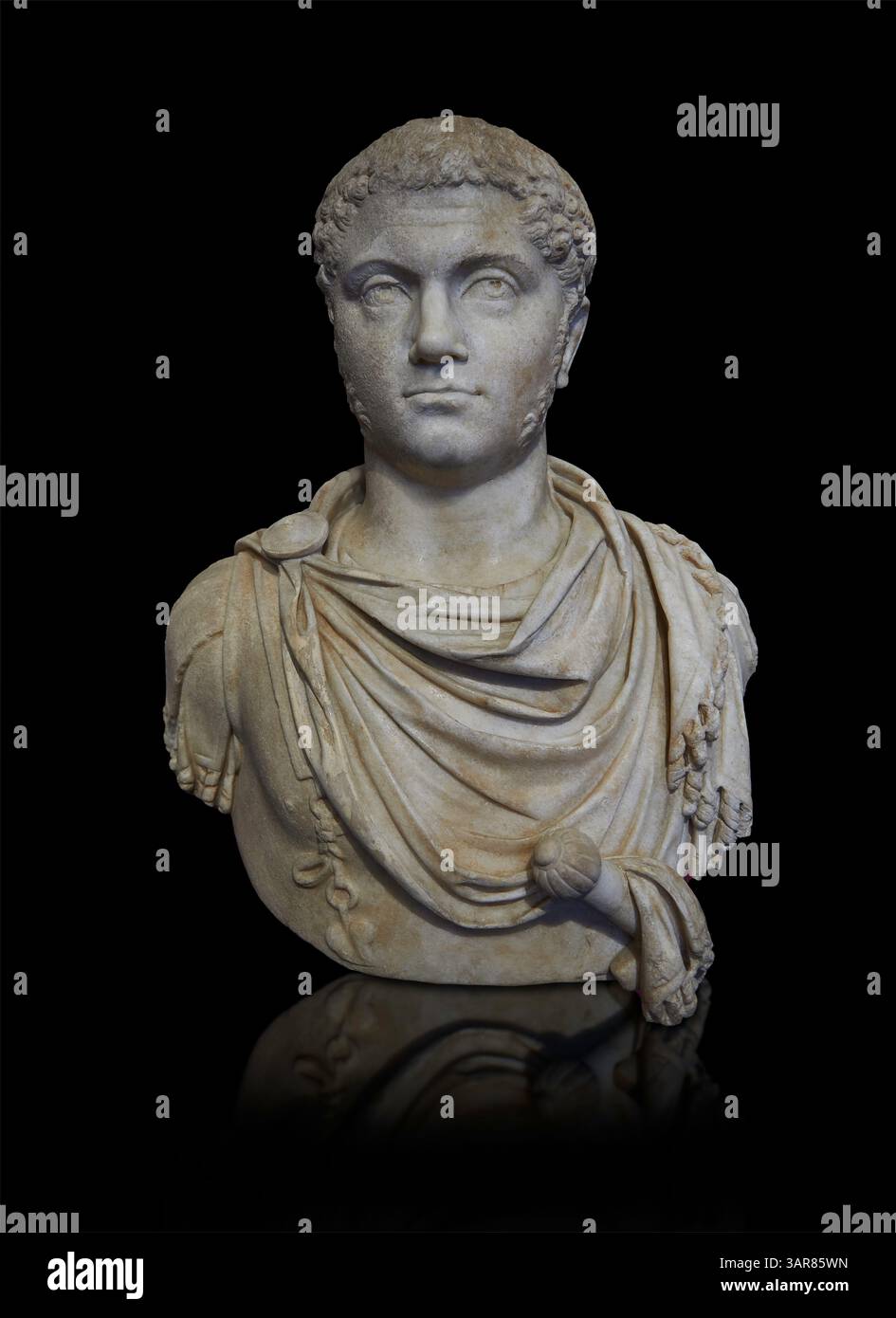 Roman portrait bust of Caraculla or his brother Geta. 215 - 217 AD ...