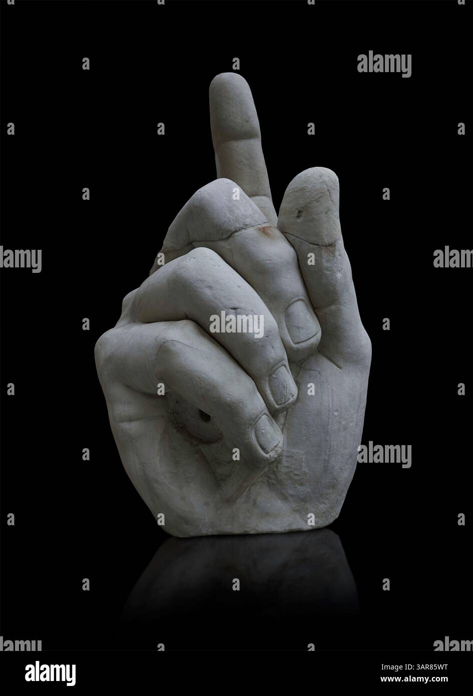 Roman Statue hand of Emperor Constantine from a statue known as the ...