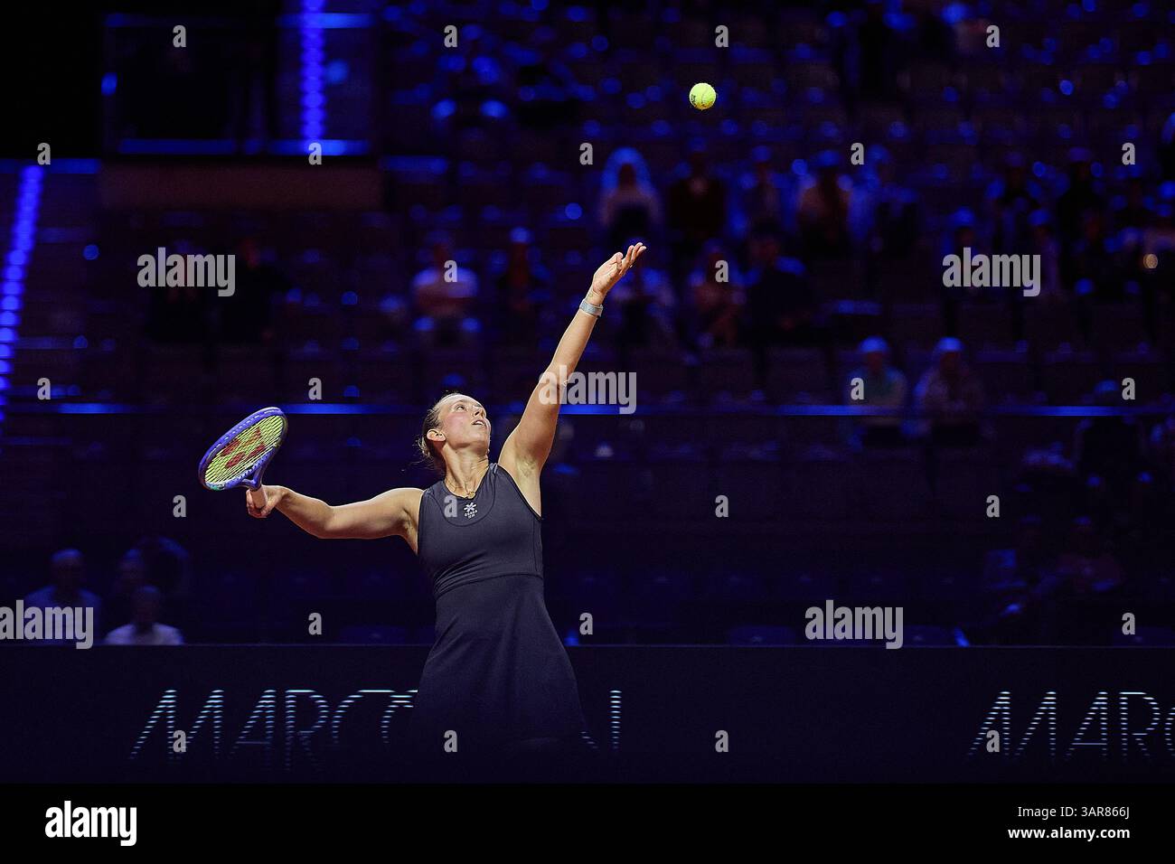 Stuttgart, Baden-Wuerttemberg, Germany. 16th Apr, 2025. Elise Mertens ...
