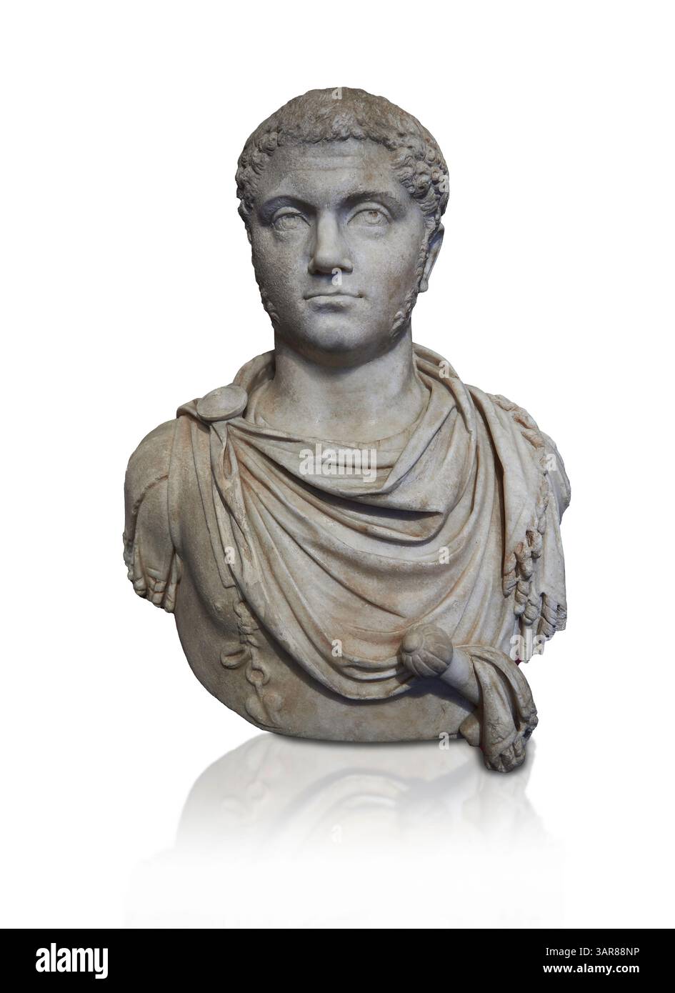 Roman portrait bust of Caraculla or his brother Geta. 215 - 217 AD ...