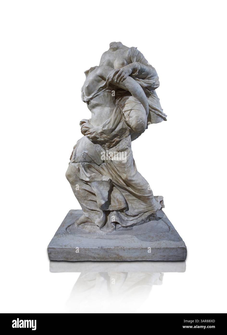 Greek statue group depicting girls playing a game of ephedrismos, 4th ...