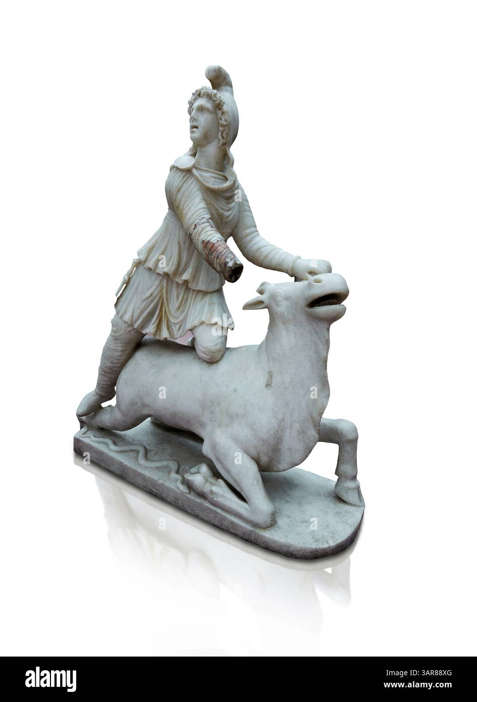 Roman mithras slaying bull sculpture hi-res stock photography and ...