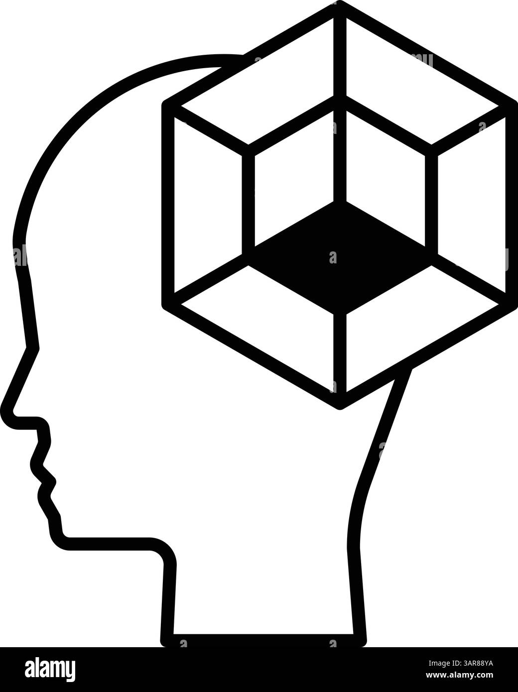 Human cube Stock Vector Images - Alamy