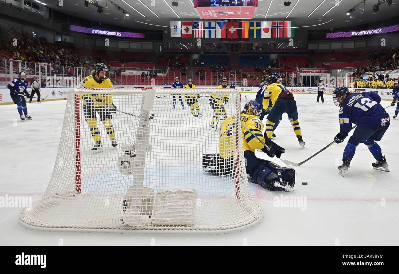 Budweis, Czech Republic. 17th Apr, 2025. (L-R) Paula Bergstrom of ...