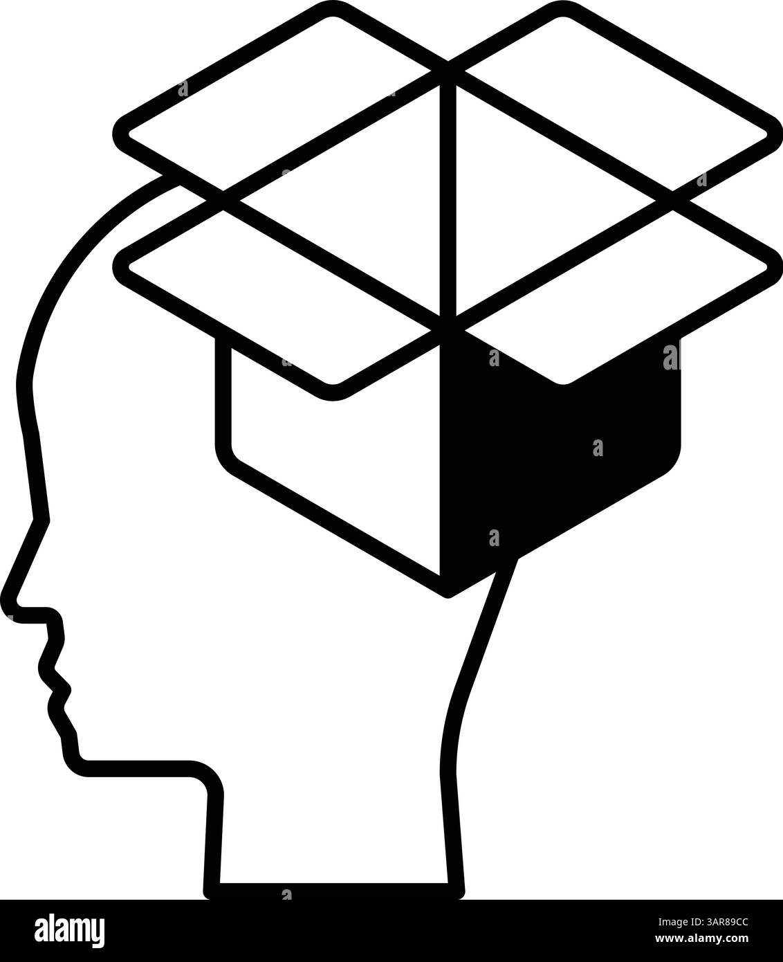 White box head on Stock Vector Images - Alamy