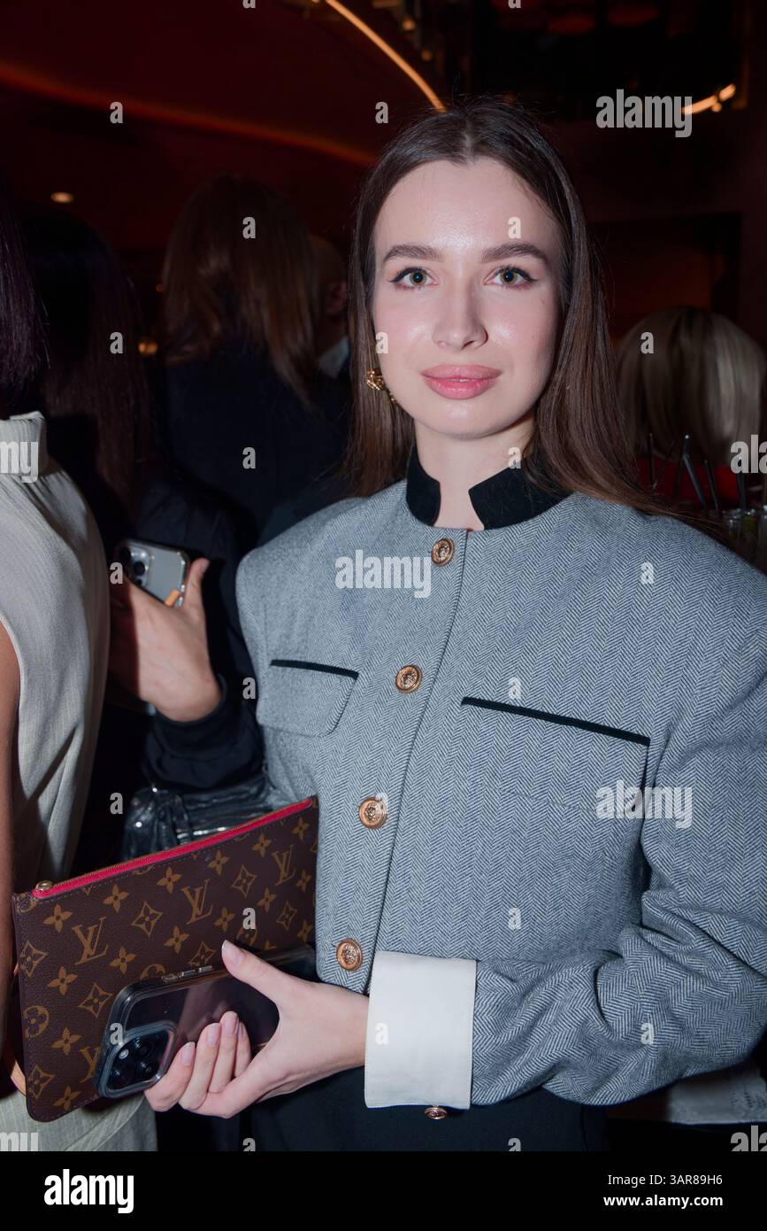 Paris, France. 16th Apr, 2025. Alexandra attends the Lebanese evening ...