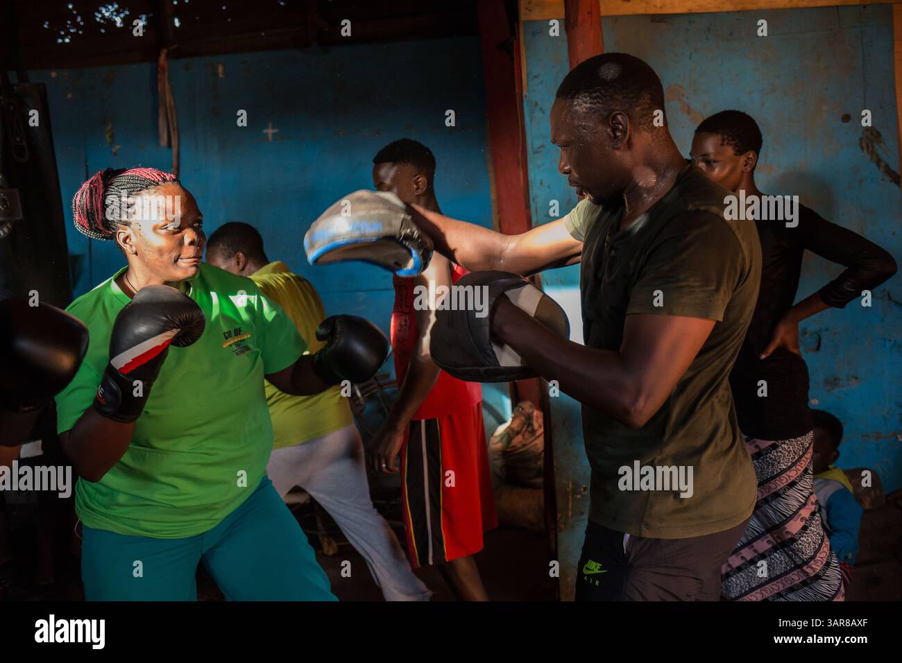 Female boxing club, Katanga, Kampala, Uganda, Africa Stock Photo - Alamy