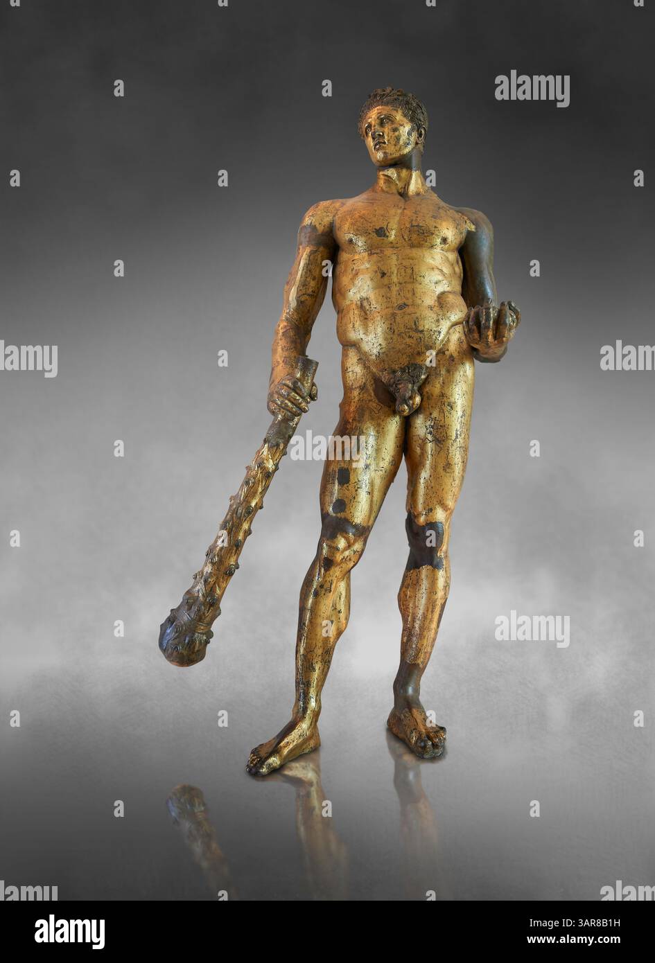 Ancient greek gilded bronze statue of Hercules from the Forum Boarium ...