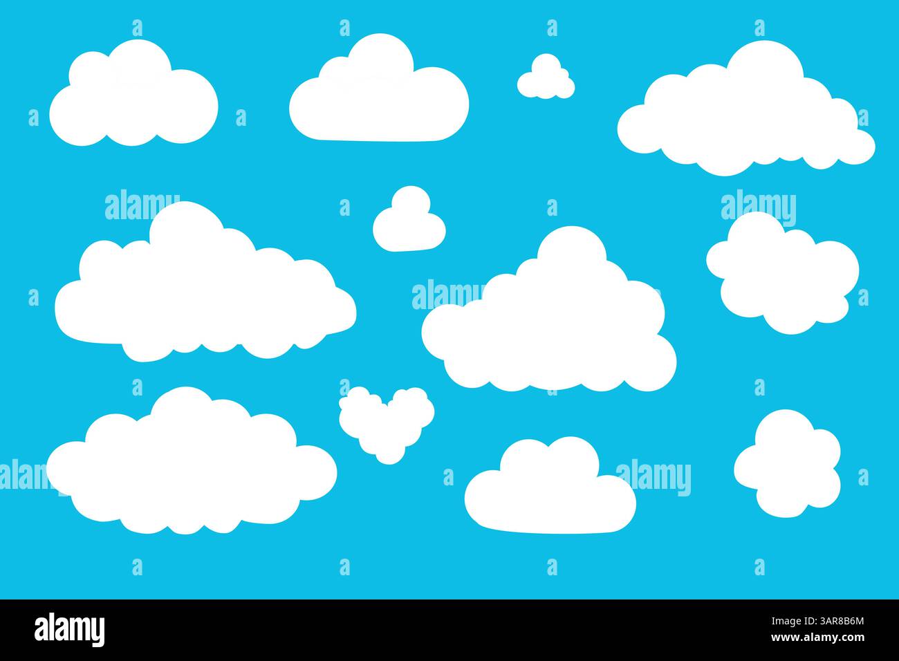 Sky bubble clouds background Stock Vector Images - Alamy