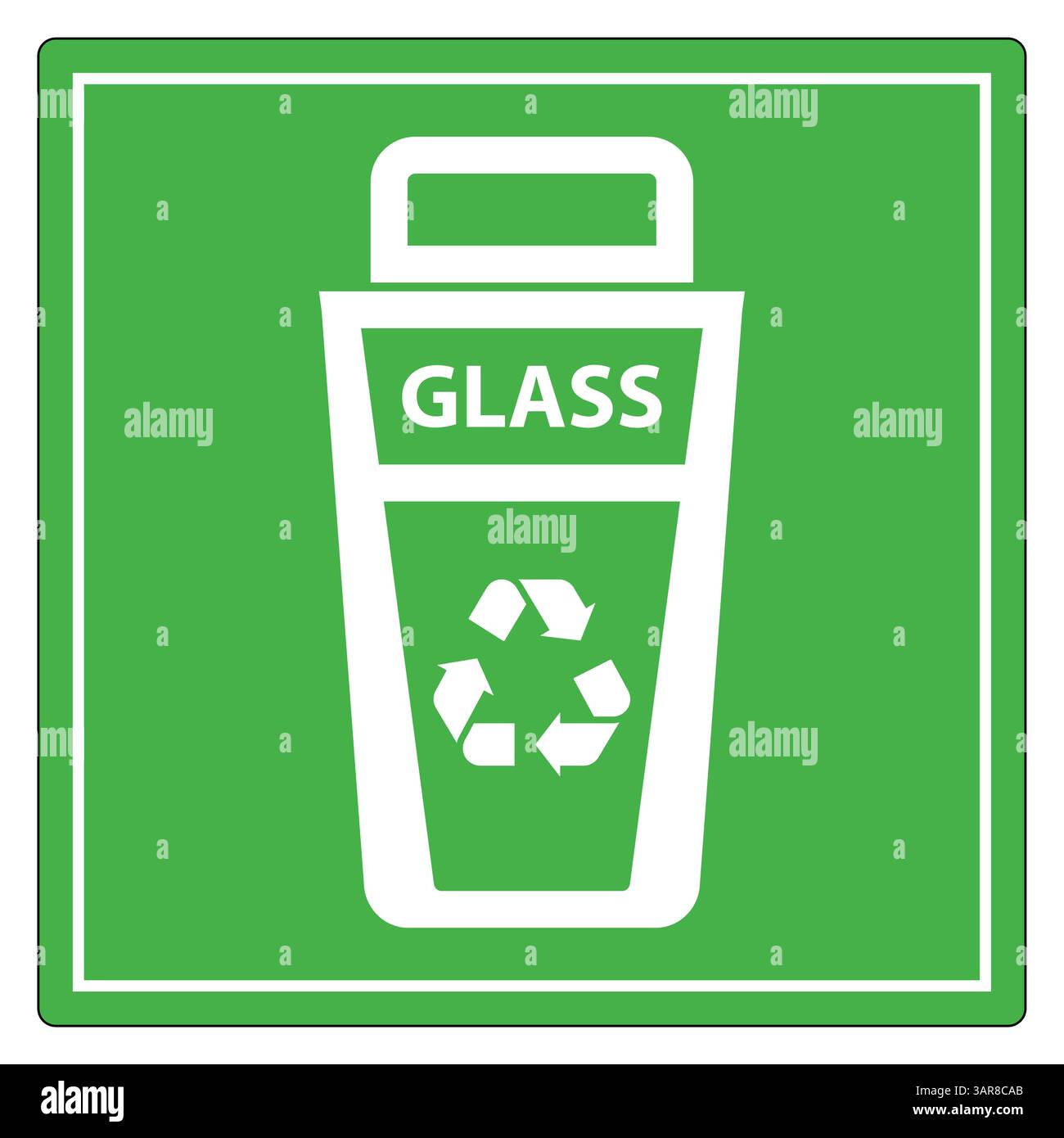 This illustration features a recycle bin specifically designed for ...