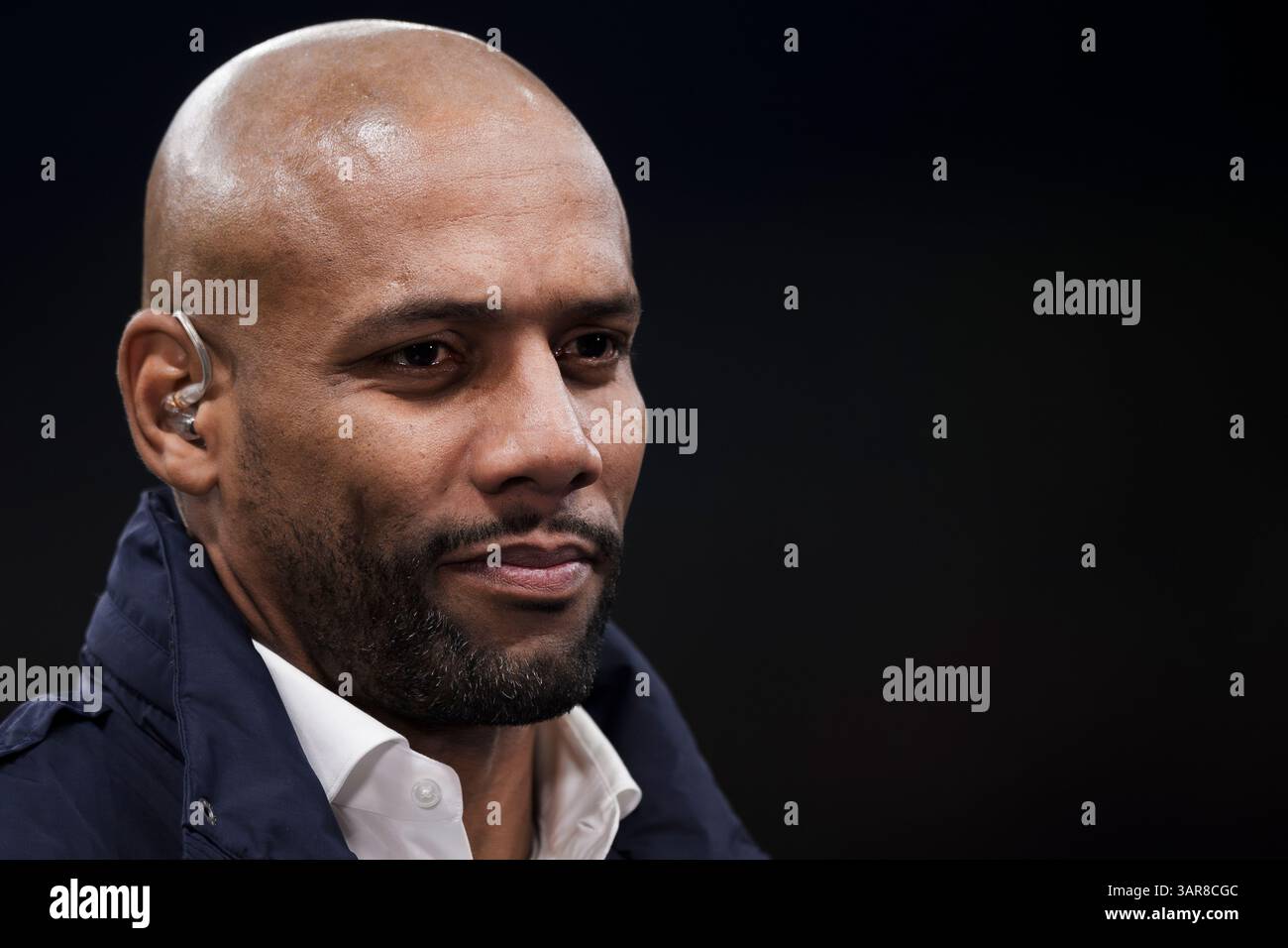 Milan, Italy. 16 April 2025. Maicon Douglas Sisenando looks on prior to the UEFA Champions ...