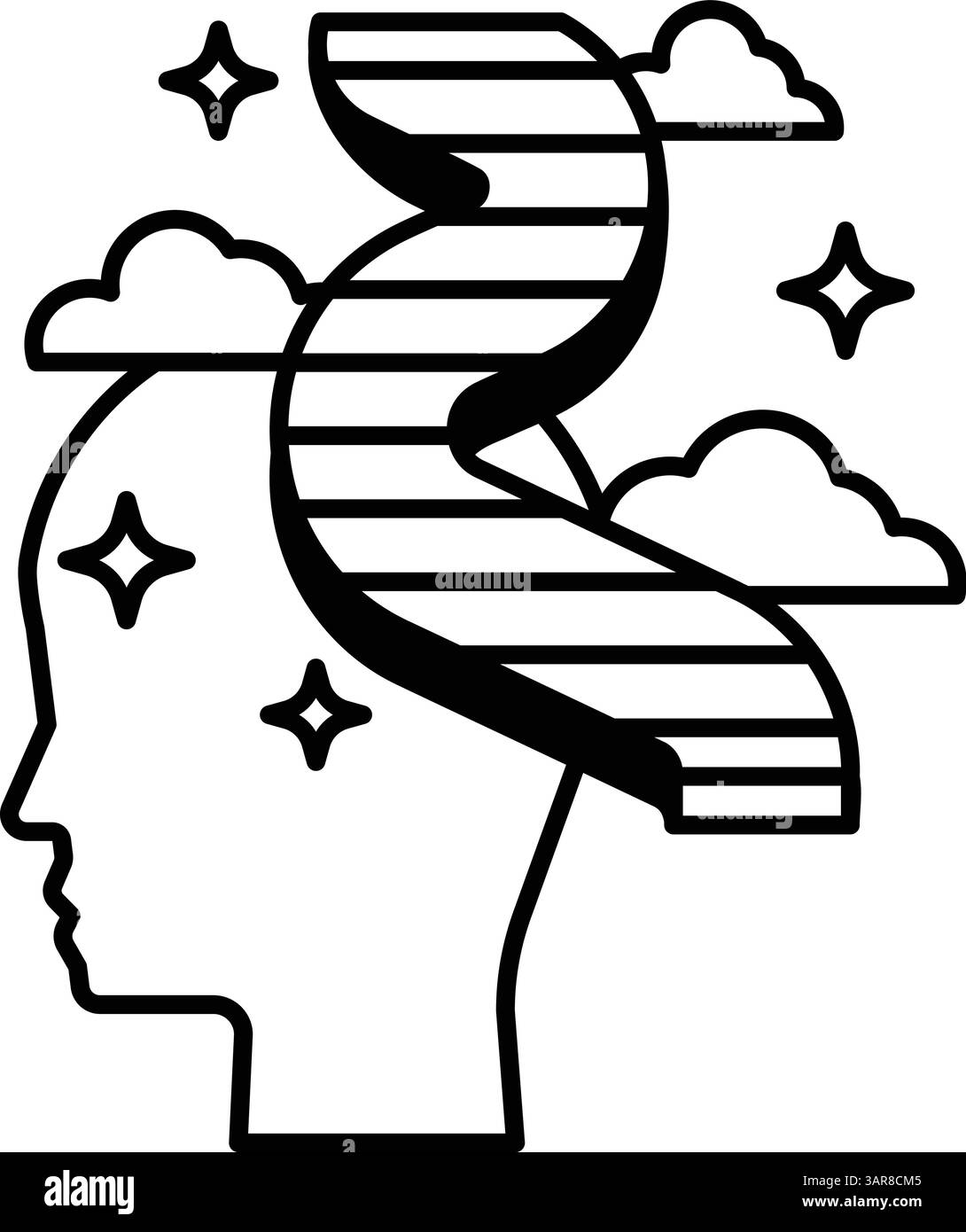 Spiral man Stock Vector Images - Alamy