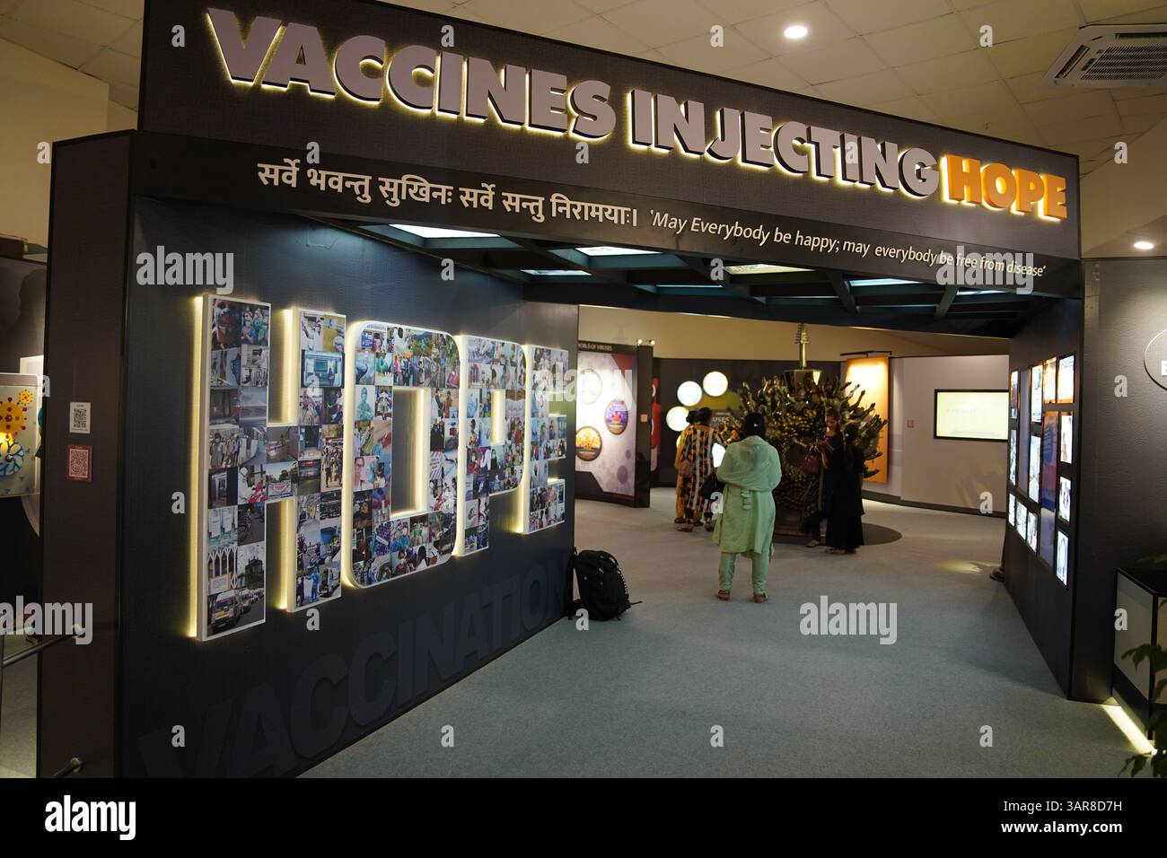 Kolkata, India. April 17, 2025 - The international travelling exhibition "Vaccines: Injecting ...