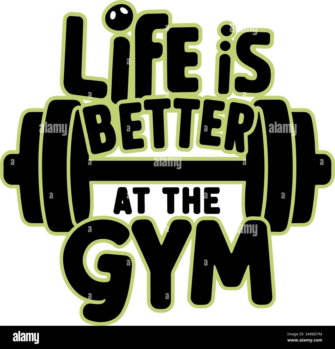 Gym life Stock Vector Images - Alamy