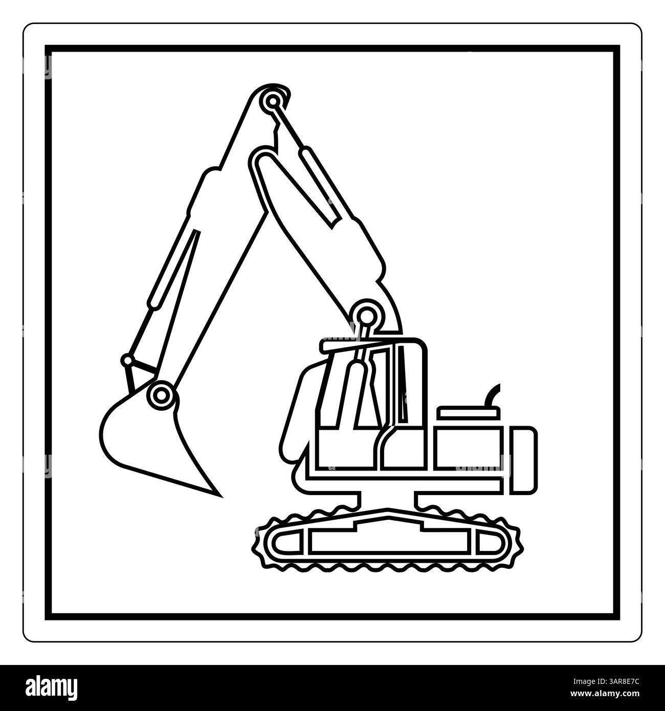 Excavator capabilities Stock Vector Images - Alamy