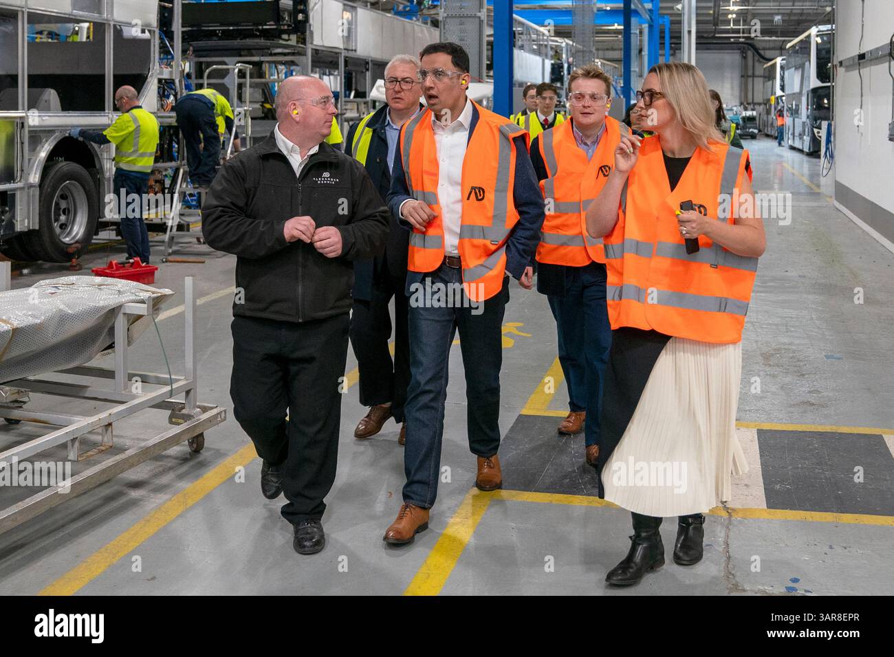 Scottish Labour leader Anas Sarwar with head of operations Stuart ...