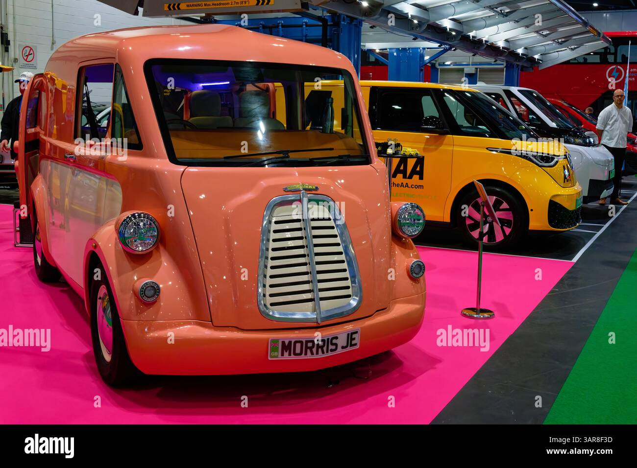 Austin Morris electric van in classic style at the Everything Electric ...