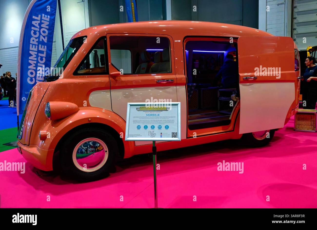 Austin Morris electric van in classic style at the Everything Electric ...