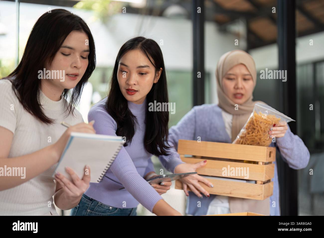 Community Outreach and Sustainable Practices. Women engaging in ...