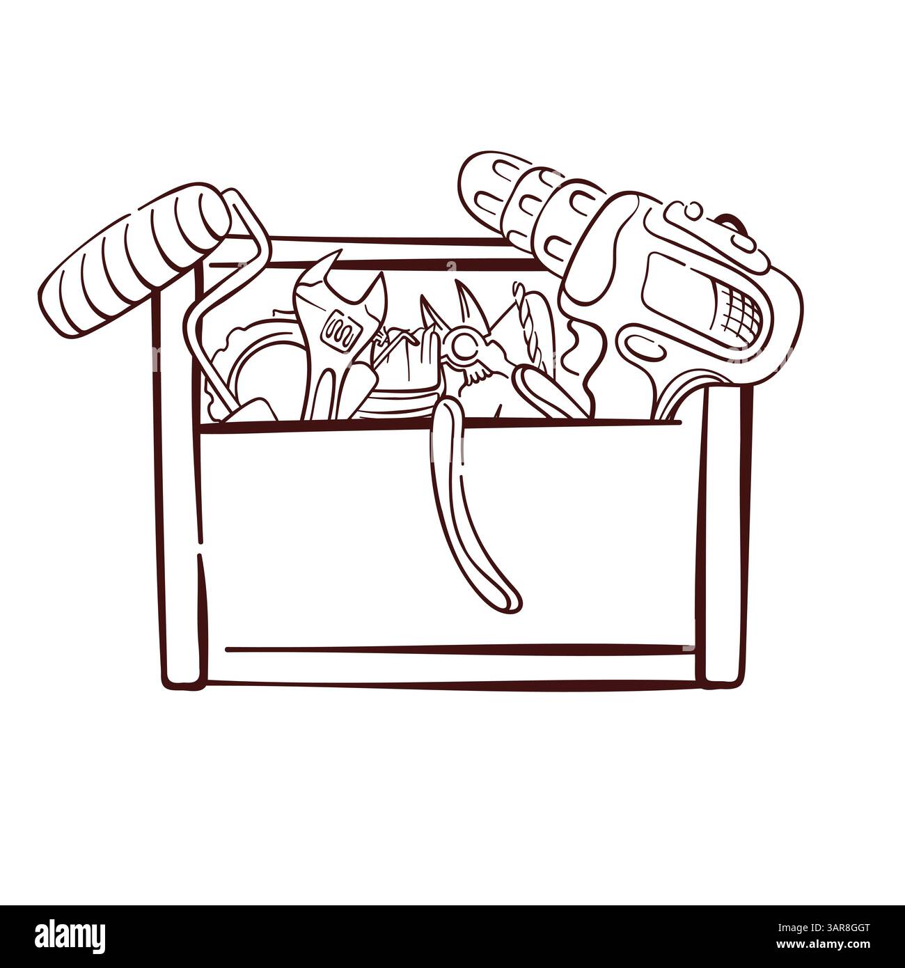 Various tools including drill hi-res stock photography and images - Alamy