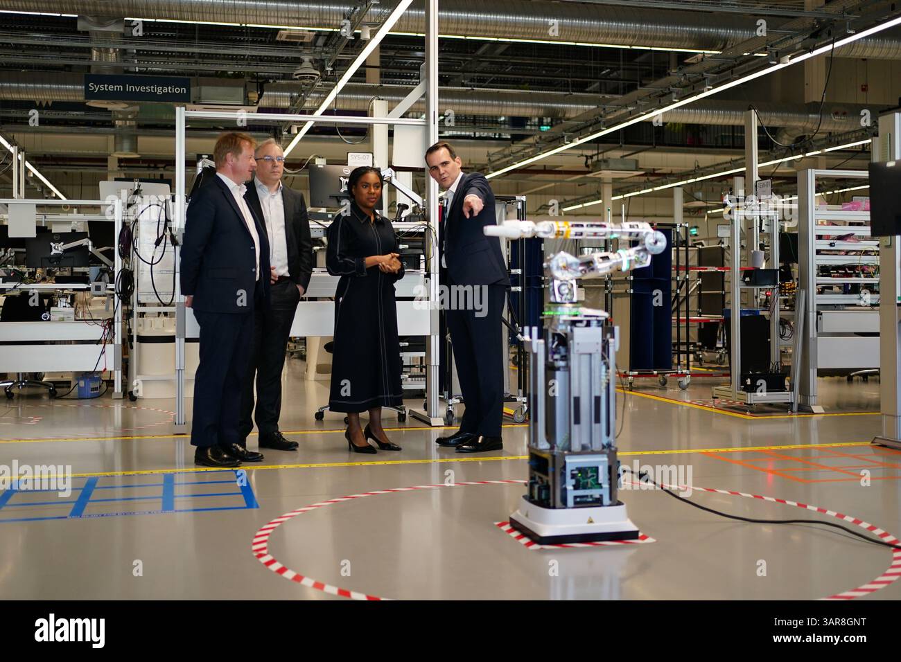 Conservative party leader Kemi Badenoch with Paul Bristow (left), Luke ...