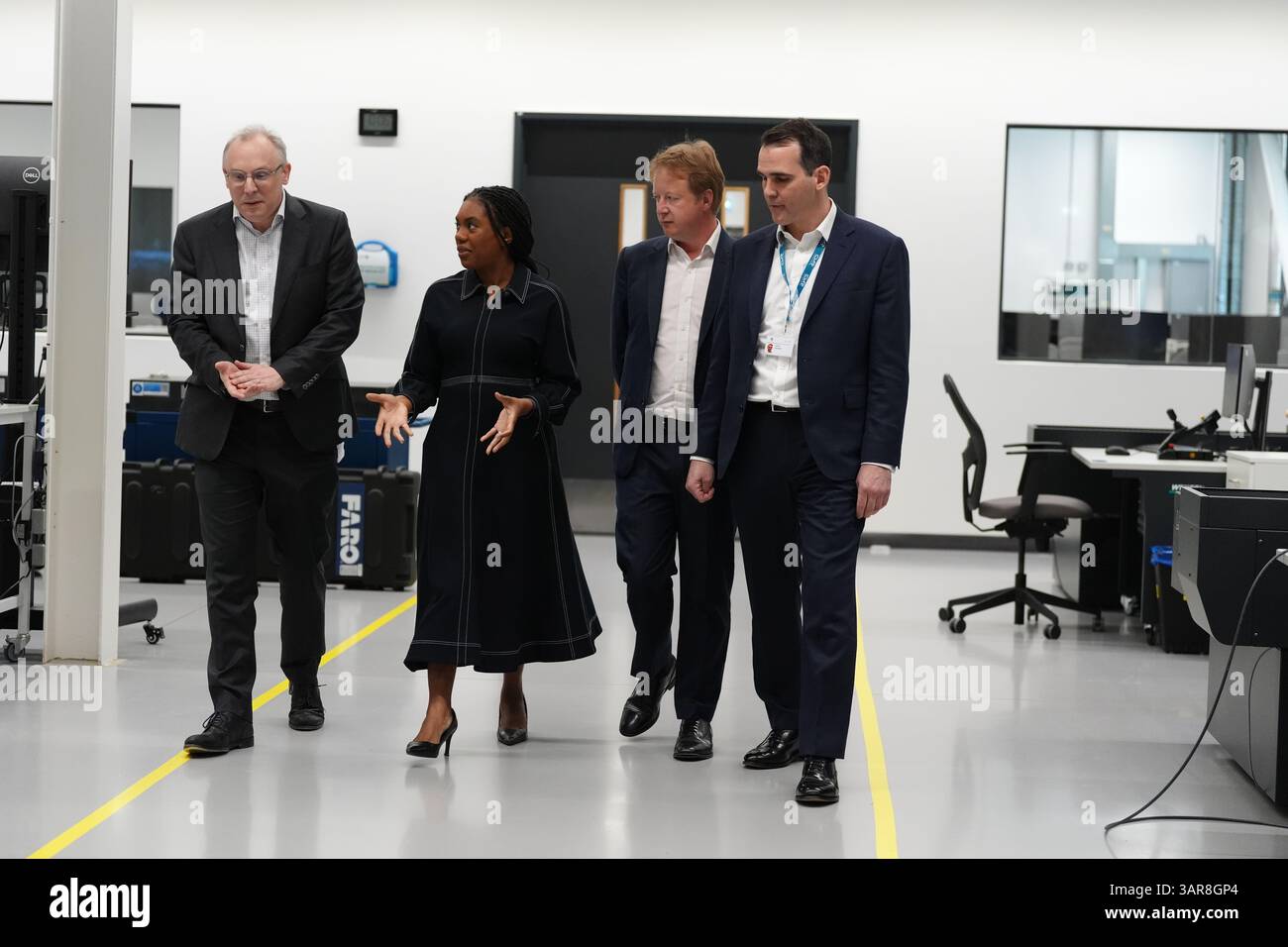 Conservative party leader Kemi Badenoch with Luke Hares (left) (Chief ...
