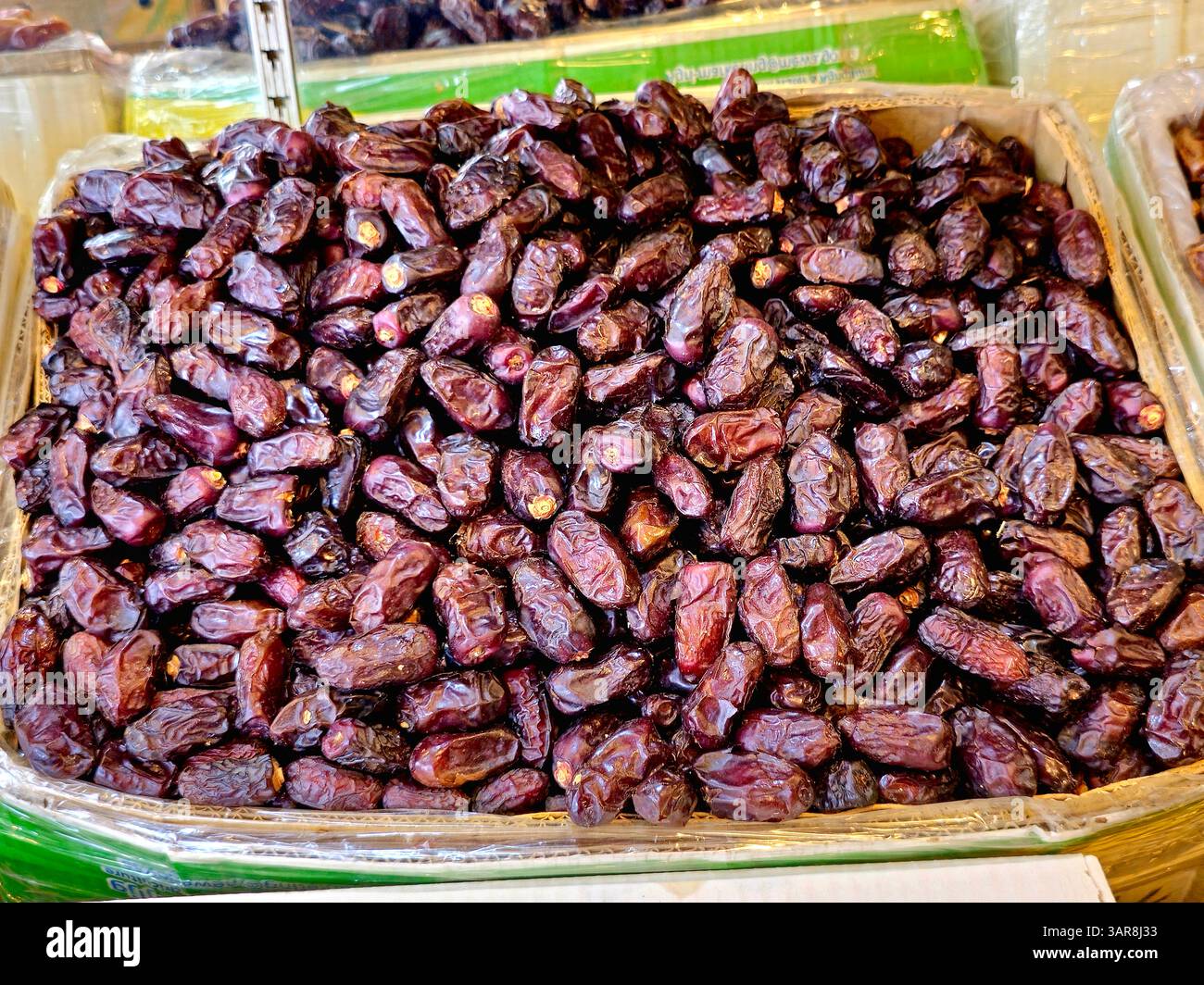 Edible sweet fruit dates, the date palm Phoenix dactylifera, Madinah ...