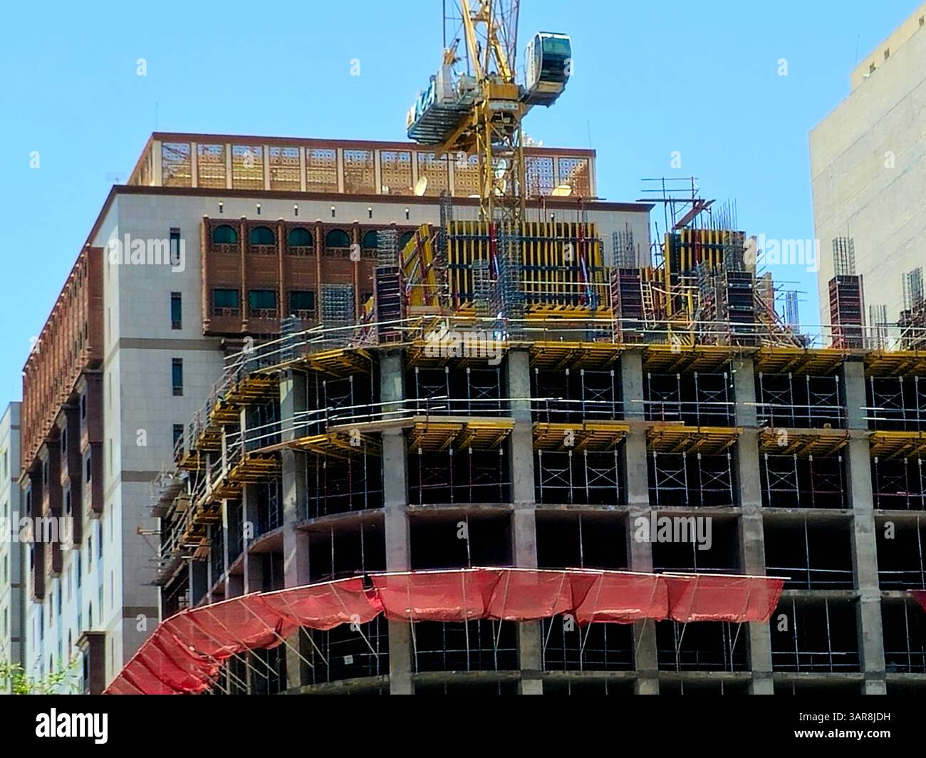 Medina, Saudi Arabia, June 28 2024: construction site of a new high ...