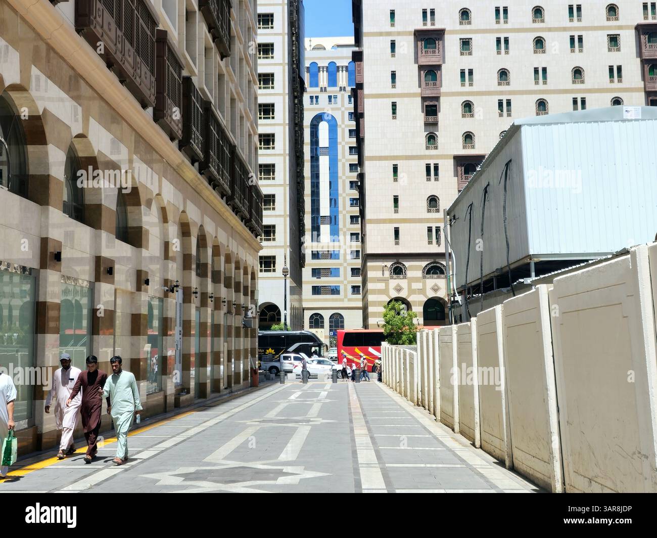 Medina, Saudi Arabia, June 28 2024: Madinah city streets and hotels, Al ...