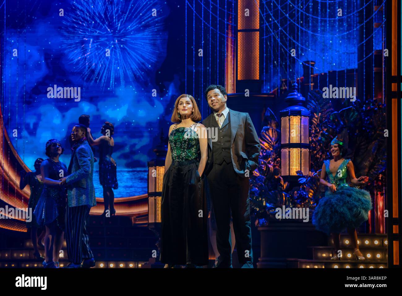 London, UK. 16th Apr, 2025. Cast members of The Great Gatsby lead by ...
