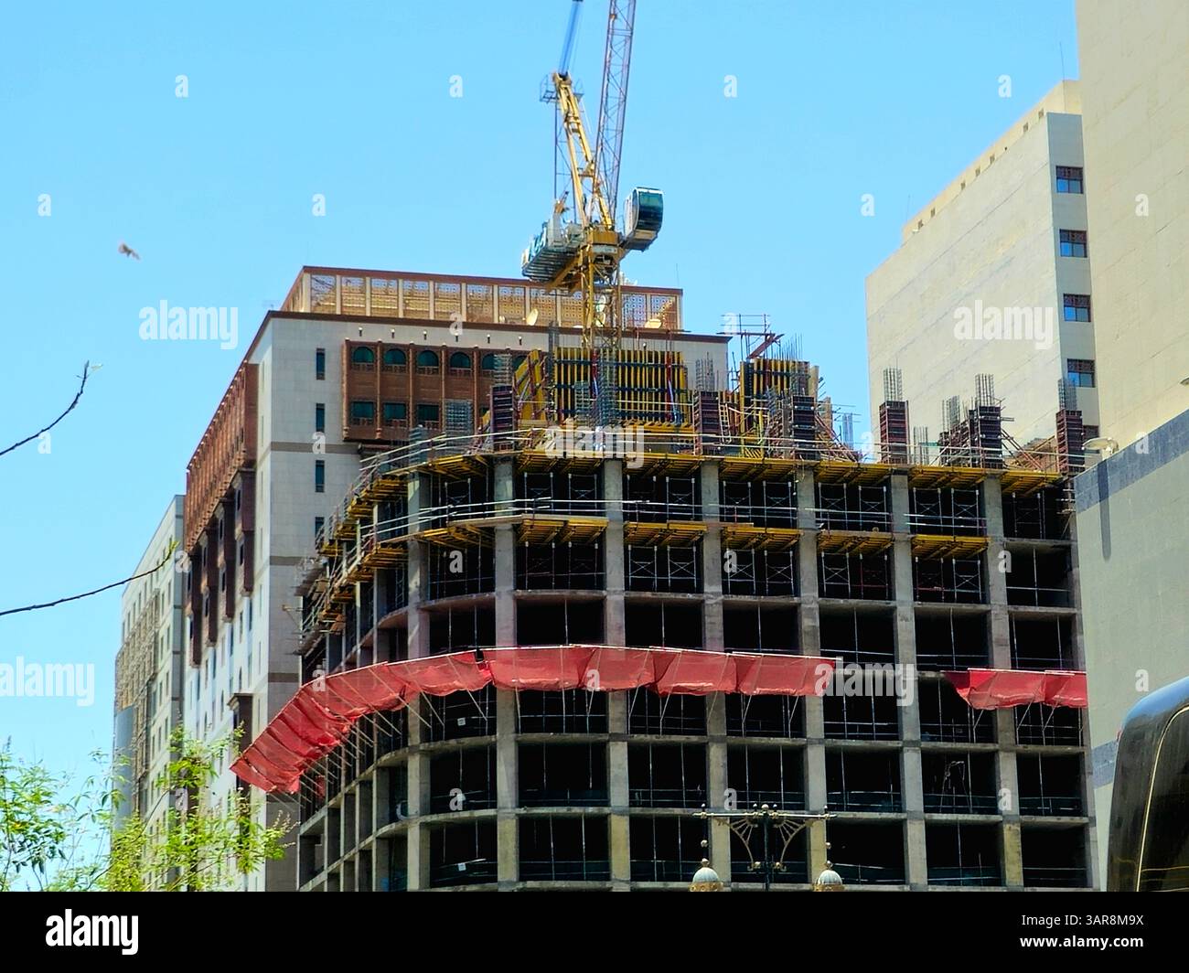 Medina, Saudi Arabia, June 28 2024: construction site of a new high ...