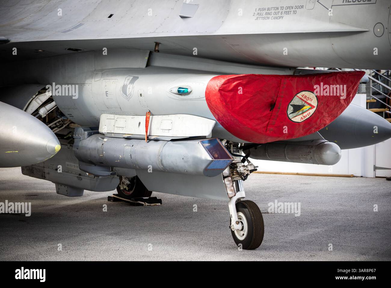 Lockheed Martin Sniper Advanced Targeting Pod (ATP) on a US Air Force F ...
