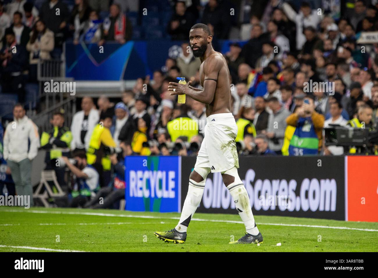 Antonio Rudiger of Real Madrid seen in action during the second leg of ...