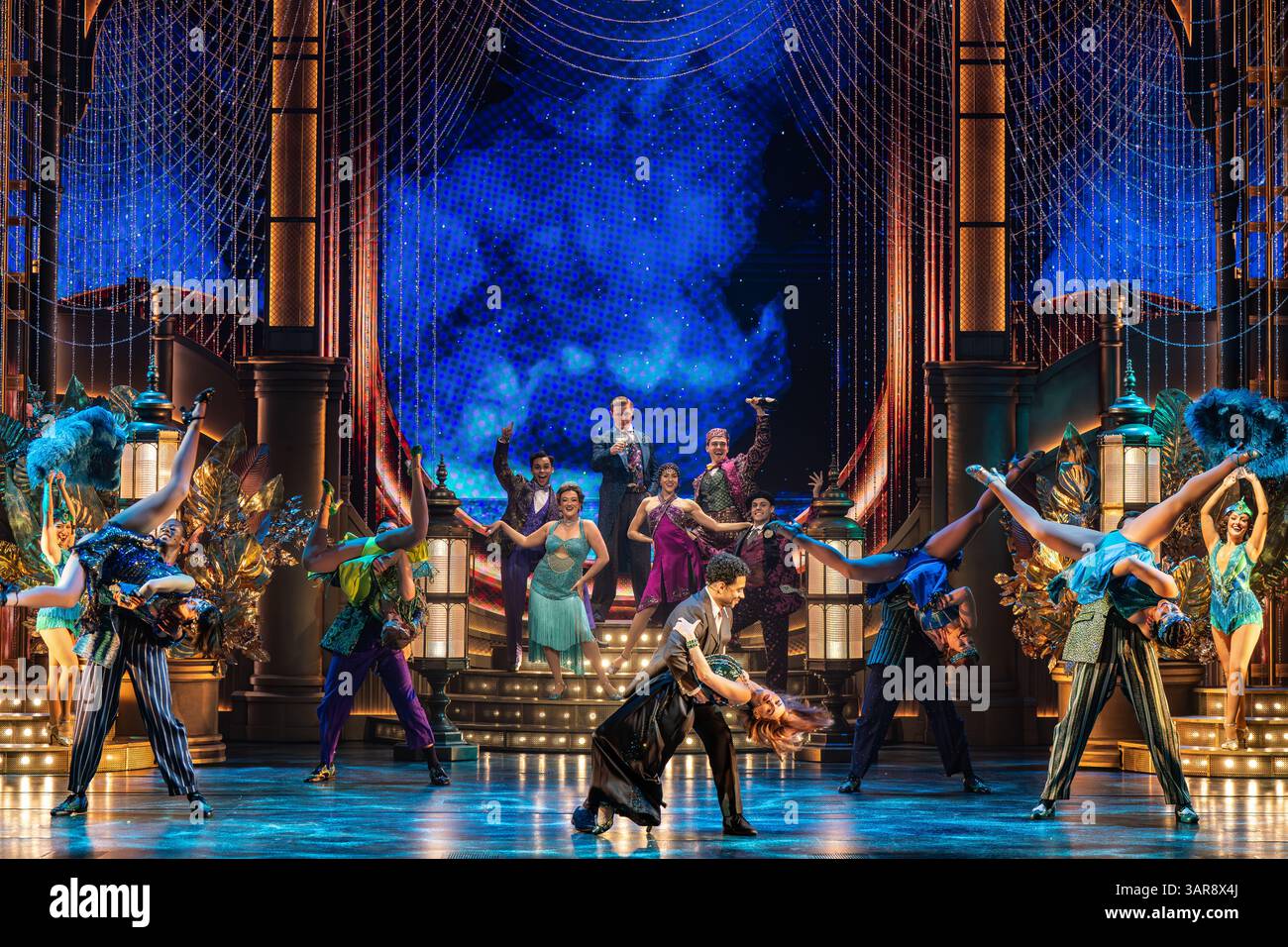 Cast members of The Great Gatsby lead by Amber Davies and Corbin Bleu ...