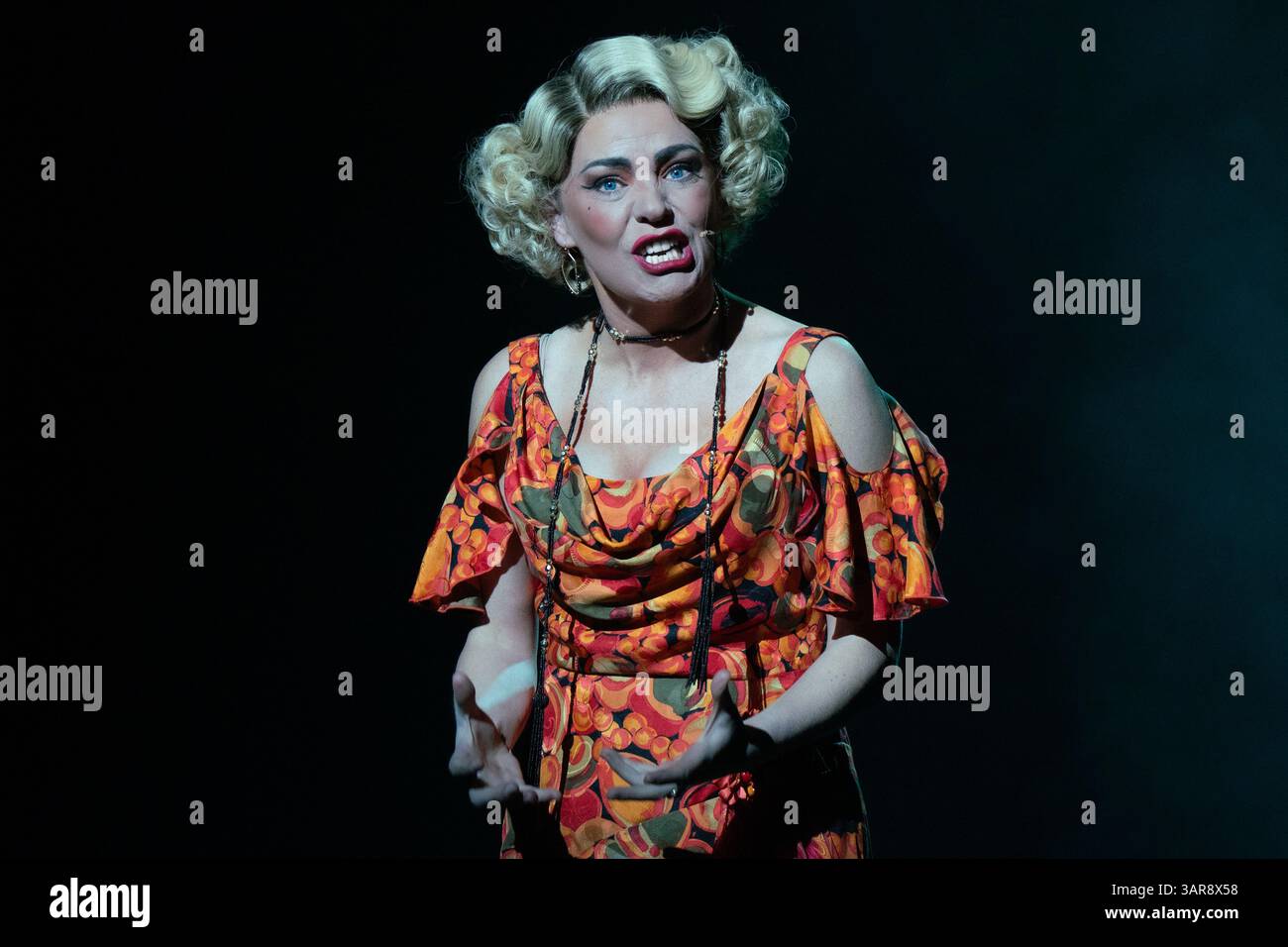 London, UK. 16th Apr, 2025. Rachel Tucker seen performing on stage in ...