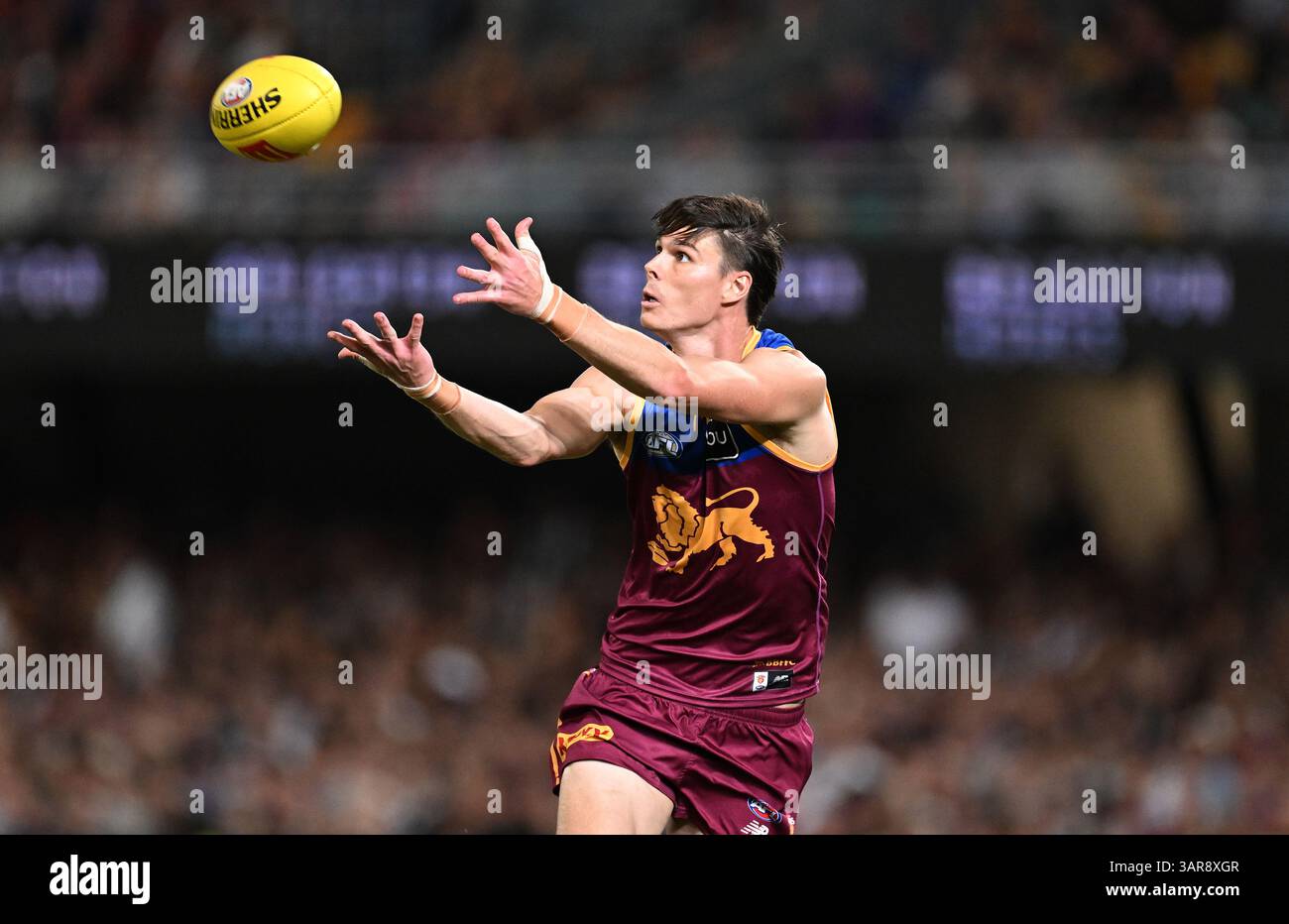 Eric Hipwood of the Lions during the AFL Round 6 match between the ...