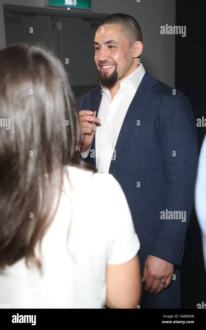 Sydney, Australia. 17th April 2025. Robert Whittaker (former UFC ...