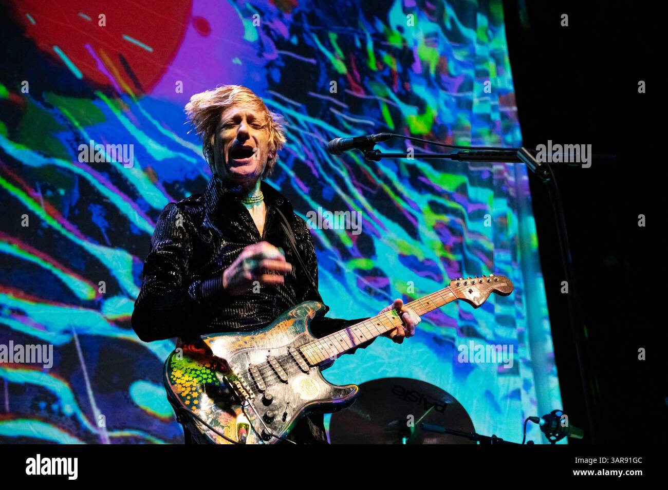 Glasgow, Scotland, UK. 16th Apr, 2025. Kula Shaker performing at o2 ...